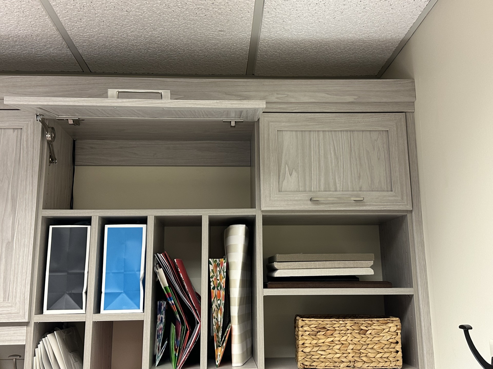 Flip Up Door Fronts - Creative Closets and More